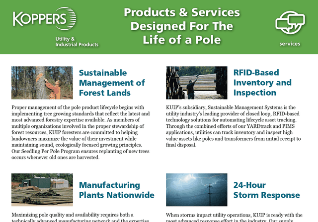 Koppers UIP | Koppers Utility & Industrial Products Inc